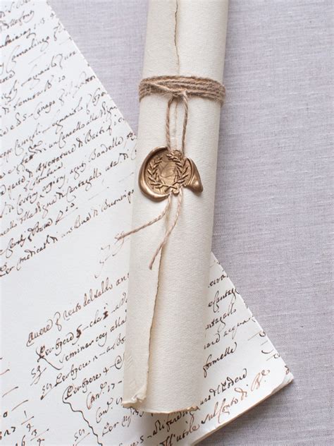 Candlewax Scroll Custom Letter Scroll Letter Medieval Scroll Love
