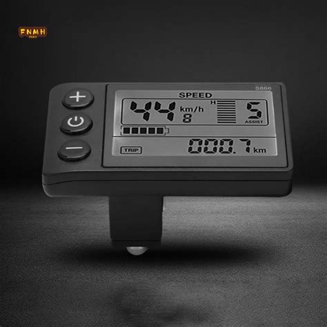E Bike Display 24v 36v 48v Lcd Display With 6 Pins Waterproof Interface
