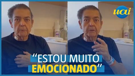 Faustão fala pela primeira vez após transplate de coração Vídeo