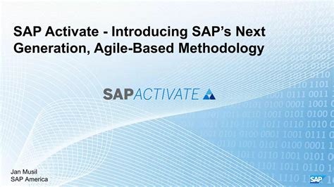 Sap Activate Introducing Sa Ps Next Generation Agile Based Methodology Ppt