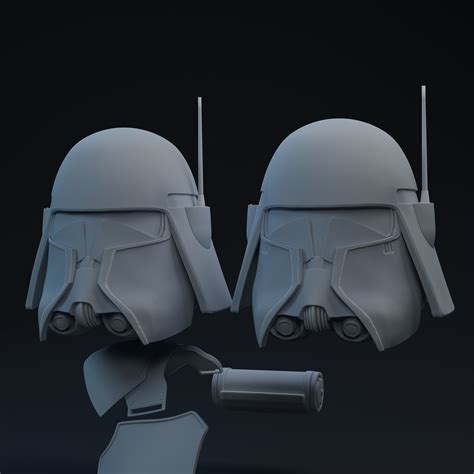 Clone Commander Bacara One Twelfth Scale Kit 3d Model 3d Printable