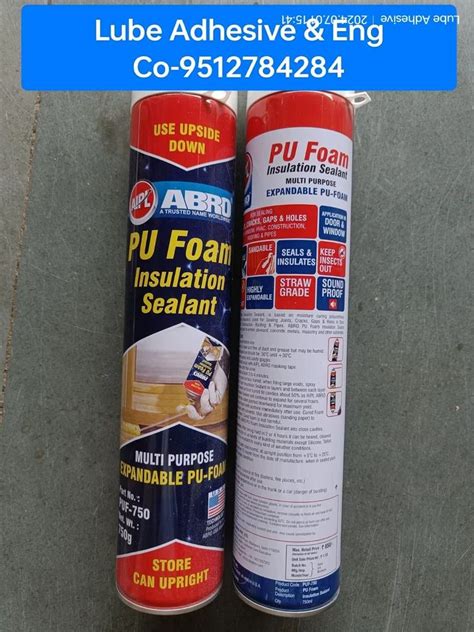 Abro Puf 750 Multipurpose Expandable Pu Foam Packaging Type Can At ₹ 350 Piece In Ahmedabad