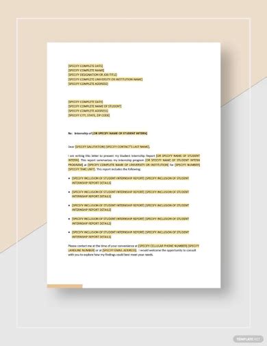 Internship Report Examples To Download
