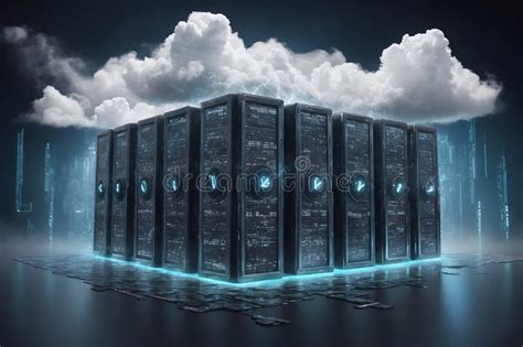 The Importance Of Cloud Computing And Data Privacy Stock Illustration