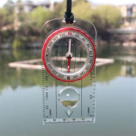 【new】 Compass Navigation Map Reading Scouts Camping Hiking Scale Ruler Outdoor Orienteering