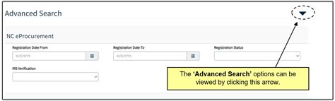 Searching For Registered Vendors Nc Eprocurement