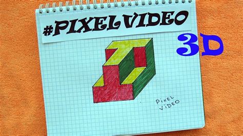3д Объёмный рисунок по клеточкам Pixelvideo Youtube