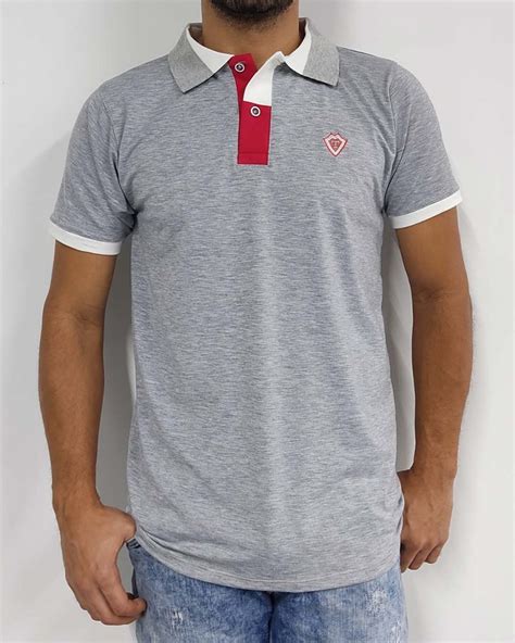 Camiseta Tipo Polo Para Hombre Ruffos Ref 69361 Gris