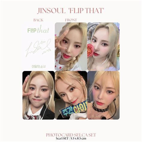 Photocard Loona Selca Flip That 2 Sides 5pcs Contents2 Sided