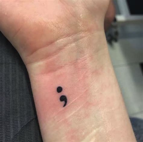 El Verdadero Significado Del Tatuaje De Punto Y Coma