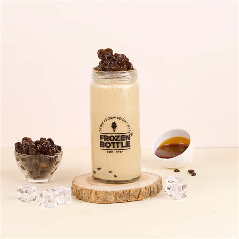 Caramel Bubble Tea Frozen Bottles Delicious Treat Frozen Bottle