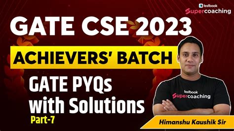 Gate Cse 2023 Gate Previous Year Questions With Solutions Gate Computer Science By Himanshu