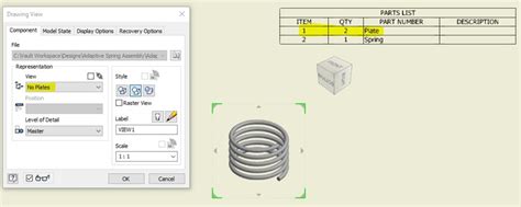 Autodesk Inventor Filter Parts List By View Representations