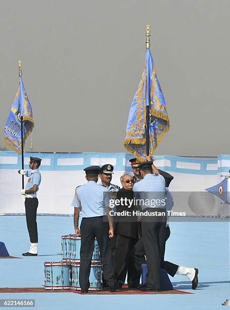 President Pranab Mukherjee Award Presidential Colours To 30 Squadron Of