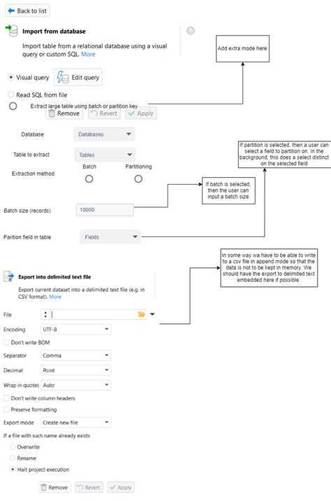 how to process large dataset from database easymorph community data