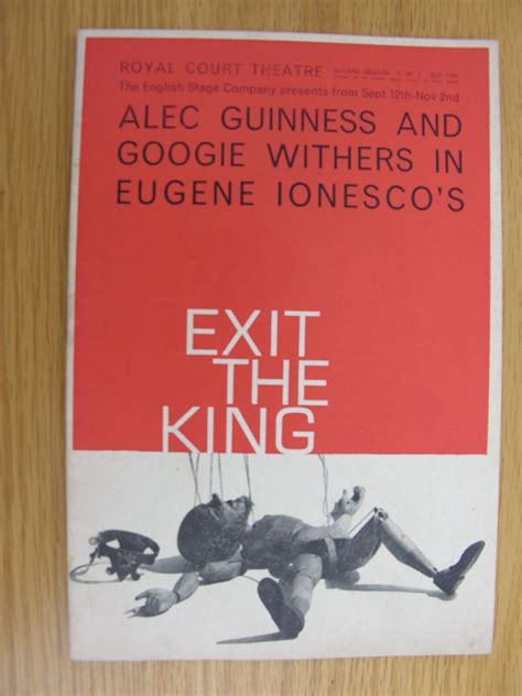 1963 Exit The King Eugene Ionesco Alec Grelly Uk