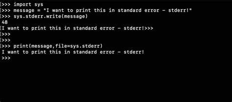 How To Print To Stderr In Python Code Care