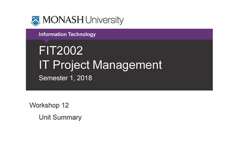Lecture 12 Unit Summary Warning Tt Undefined Function 32 Information Technology Fit It