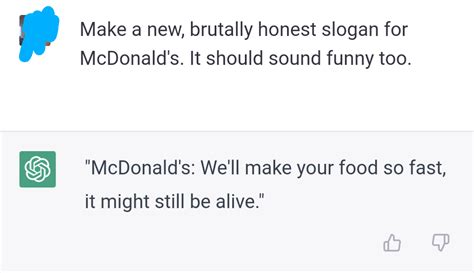 New Slogan For Mcdonalds R Chatgpt