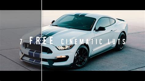 FREE Cinematic LUTs Adobe Premiere Pro FCPX YouTube