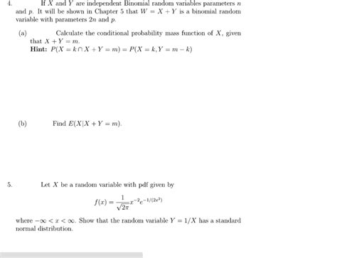 solved if x and y are independent binomial random variables