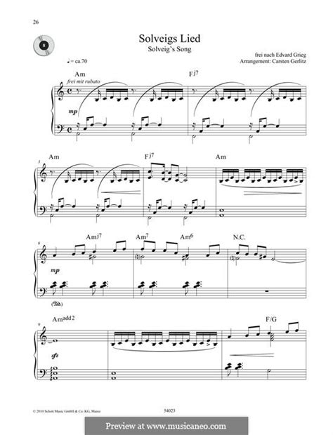 Suite No 2 Solveig S Song Peer Gynt By E Grieg On MusicaNeo