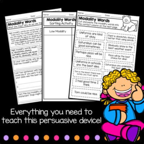 Modality Words Worksheets Made By Teachers