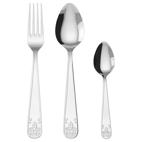 ÄTBART peralatan makan set isi 18 baja tahan karat IKEA Indonesia