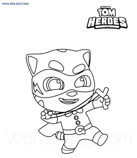 Talking Tom Hero Dash Para Colorear At Deborah Mcgee Blog