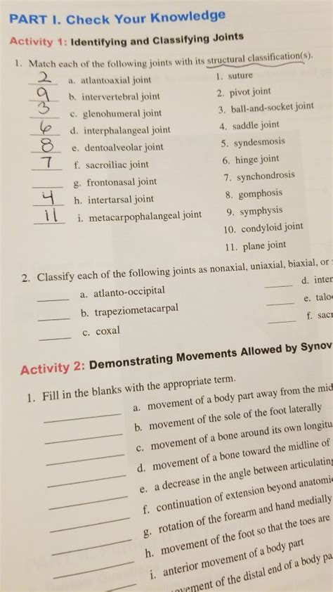 Part I Check Your Knowledge Activity 1 Identifying