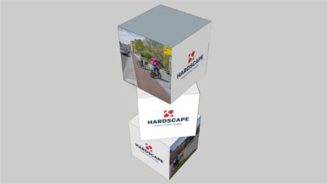 Grafit Rotating Cube Stack Hardcape 3d Warehouse