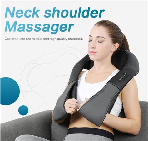 🇸🇬 Wireless Shoulder Deep Tissue Massager 4d Kneading Shiatsu Massage
