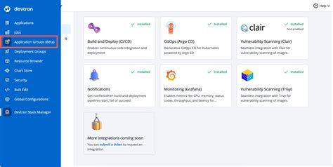 Application Groups Devtron
