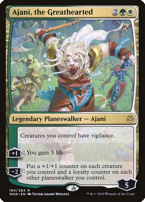 Ajani The Greathearted · War Of The Spark War 184 · Scryfall Magic