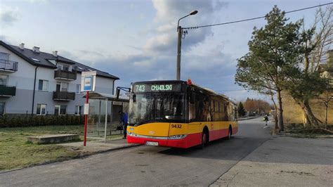 Solaris Urbino 12 III Arriva Bus Transport Warszawa 9432 Linia 743