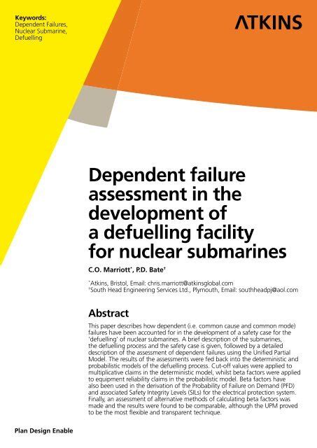 Dependent Failure Assessment In The Development Of A Atkins