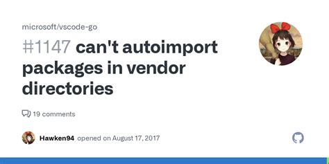 Can T Autoimport Packages In Vendor Directories Issue Microsoft Vscode Go GitHub