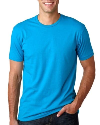 Custom Printed Turquoise Next Level 3600 Premium Unisex Cotton T Shirt