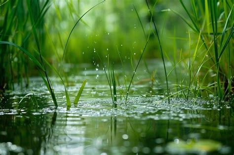 Analyzing Wetland Water Quality Parameters Ar Generative Ai Premium Ai Generated Image