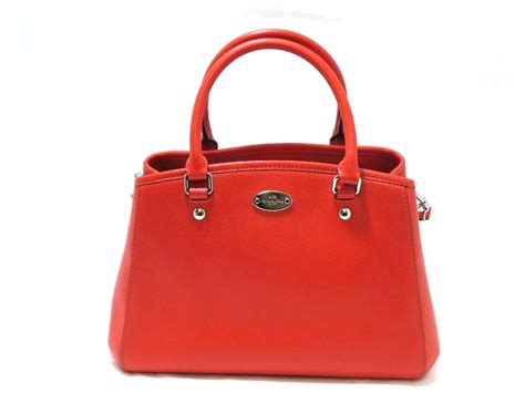 Coach コーチ ハンドバッグ 2wayバッグ ショルダーバッグ ストラップ付 レッド 赤 レザー レディース 【472】hf の購入なら