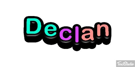 Declan Name Animated  Logo Designs