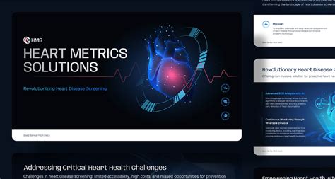Heart Metrics Solutions Pitch Deck Presentation Behance