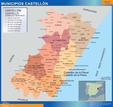 Mapa Girona Por Municipios Grande Mapasmurales