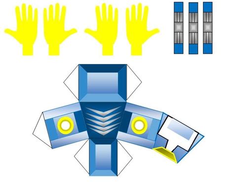 Foldabots Masterpiece Astig Hands And Torso Masterpiece Paper Toys