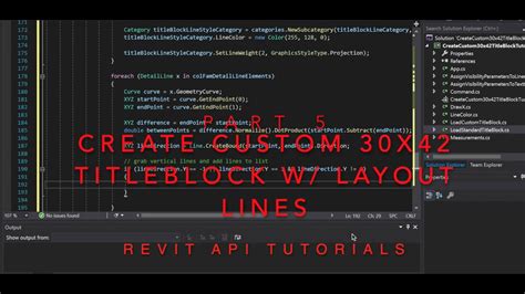 Revit Api Create Custom 30x42 Titleblock Part 5 Youtube