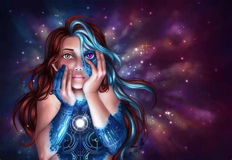 Wallpaper 2000x1381 Px Babes Cyborg Eyes Face Females Fi