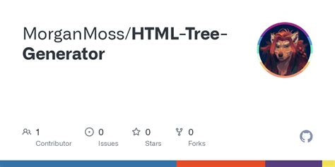 GitHub MorganMoss HTML Tree Generator