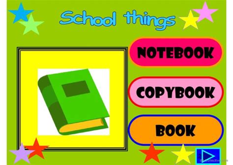 School Things Multiple Choice Activi Deutsch DAF Powerpoints