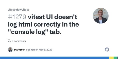 Vitest Ui Doesn T Log Html Correctly In The Console Log Tab Issue