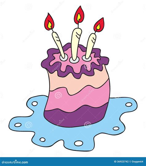 Birthday Cake Stock Vector Illustration Of Vector Isolated 36923742